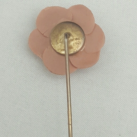 Vintage | Jewelry | Vintage Ceramic Glass Rose Flower Hat Pin | Poshmark